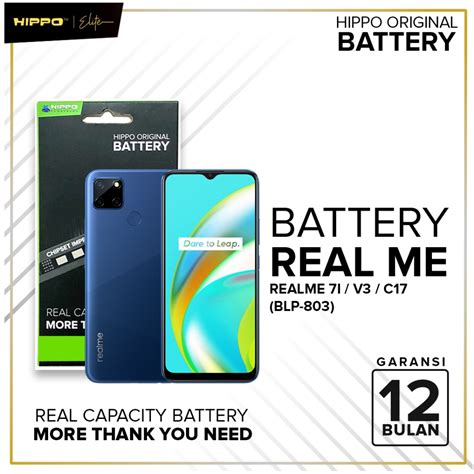 Jual Hippo Baterai OPPO BLP 803 Realme 7i Realme 8 5G V3 C17