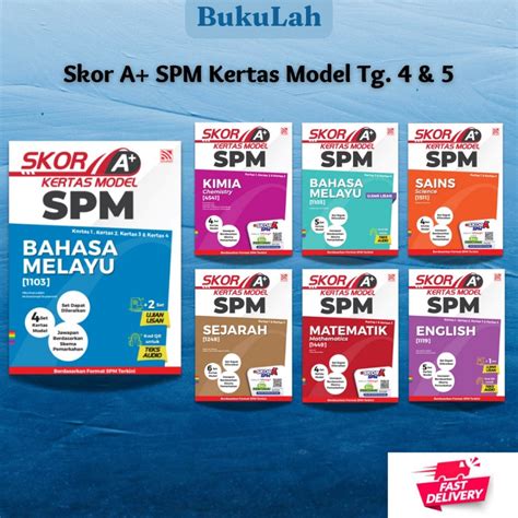 Bukulah Kertas Model SPM SKOR A SPM 2024 Pelangi Shopee Malaysia