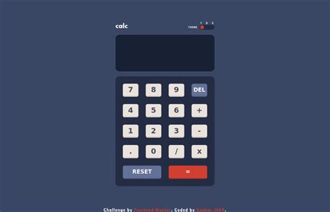 Frontend Mentor Calculator Coding Challenge Solution