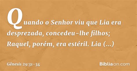 Gênesis 29 31 34 Bíblia