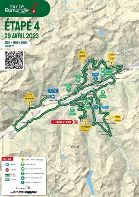 Tour de Romandie 2023 Voici le parcours prévu en Suisse