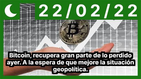 Bitcoin Recupera Gran Parte De Lo Perdido Ayer A La Espera De Que