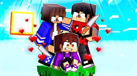 JOGANDO a FAMÍLIA YANDERE em APENAS um BLOCO no Minecraft YouTube