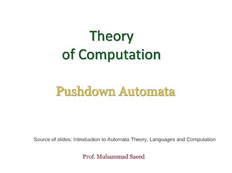 ppt source of slides introduction to automata theory languages and computation dokumen tips