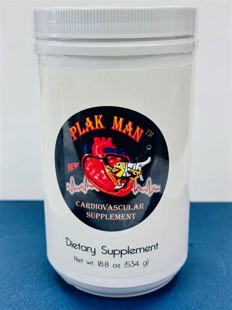 PLAK MAN HEALTH SUPPLEMENT POWDER Omega Health Foods