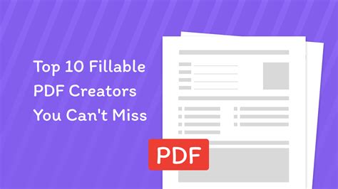 The Top Fillable Pdf Creators You Absolutely Need Updf