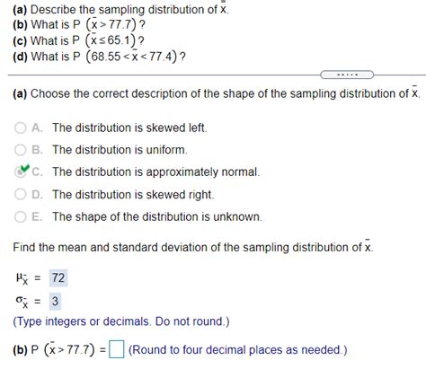 solved suppose a simple random sample of size n 49 is