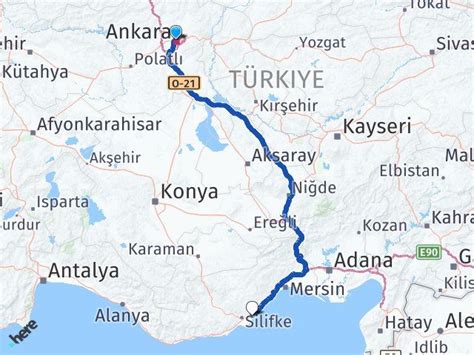 Ankara Atakent Silifke Mersin Aras Ka Km Yol Tarifi