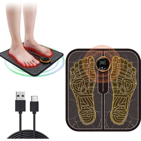 Machine De Massage Des Pieds Ems Masseur Électrique Tapis De Masseur D