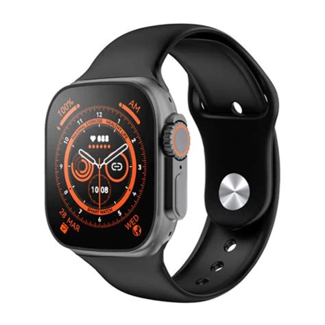 Relógio Smartwatch Hw68 Ultra Mini 41mm Preto Nfc Duas Pulseiras