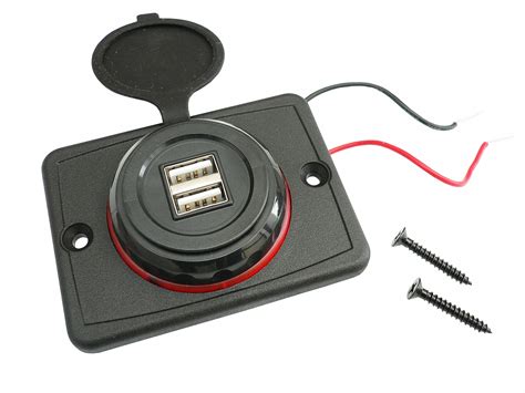 ŁADOWARKA 2 X USB 3 1A GNIAZDO SAMOCHODOWE 12V 24V za 28 70 zł z TYLKO