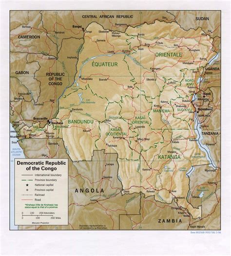 Maps Of Democratic Republic Of Congo Zaire