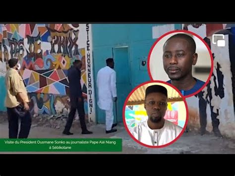 Ousmane Sonko à la prison de Sébikotane pour visite journaliste Pape