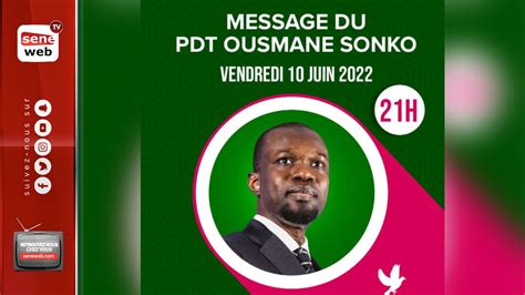 Suivez la déclaration de Ousmane Sonko YouTube
