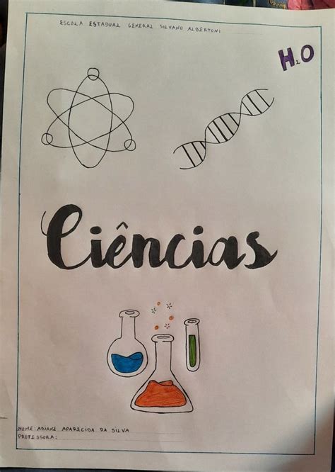 Capa para trabalho de Ciências em 2024 Trabalho de ciencias capa