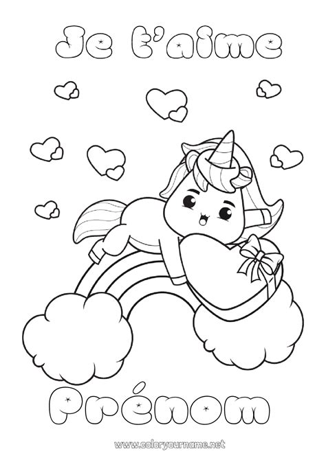 Coloriage N1188 Mignon Chat Licorne