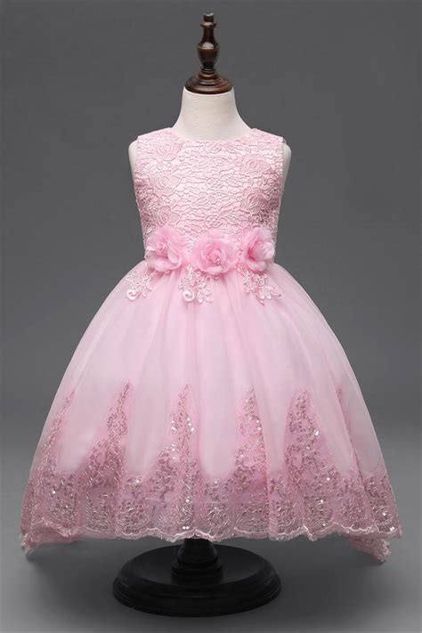 Vestido Niña Fiesta Paje Gasa Organza Cola Elegante Lentejue 599 00
