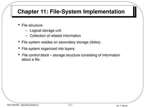Ppt Chapter File System Implementation Powerpoint Presentation