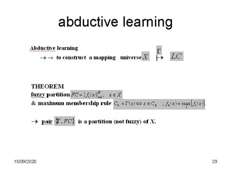 fuzzy logic connectives in abductive inference and clustering