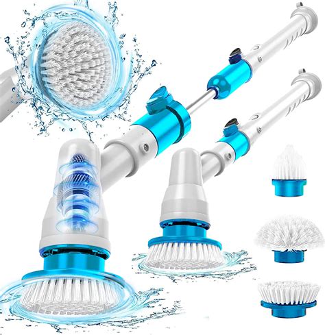 Fpogbef Electric Spin Scrubber Cordless Bath Tub Scrubber With Long
