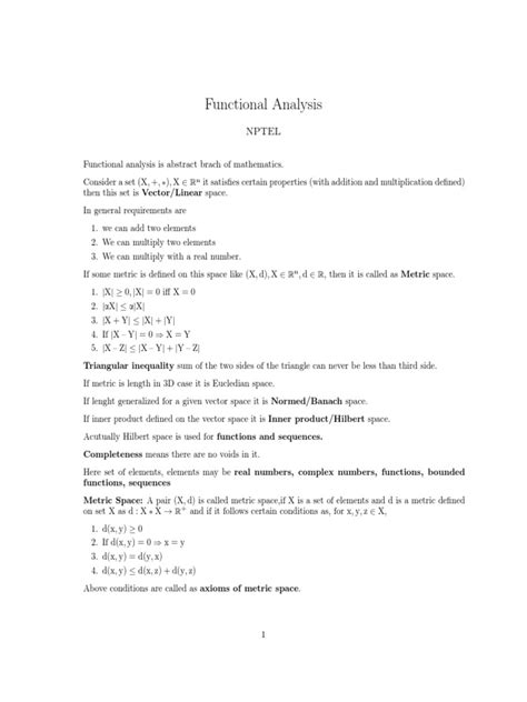 functional analysis pdf functional analysis metric space