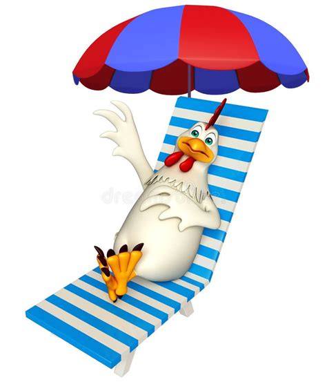 Cartoon Bird Beach Chair Stock Illustrations 159 Cartoon Bird Beach