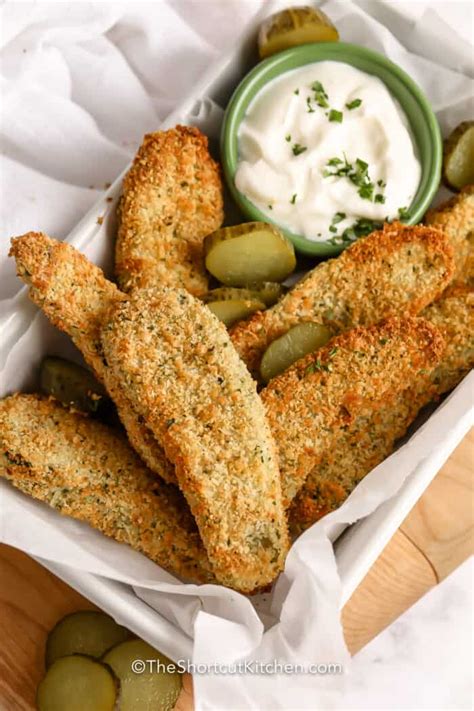 Oven Fried Pickles Ready In Under 30 Minutes The Shortcut Kitchen