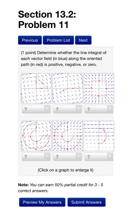 solved determine whether the line integral of each vector