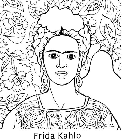 Desenhos De Frida Kahlo Para Colorir Pintar E Imprimir ColorirOnline