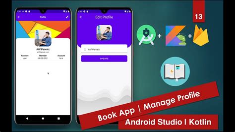 Book App Firebase 13 Manage Profile Android Studio Kotlin YouTube