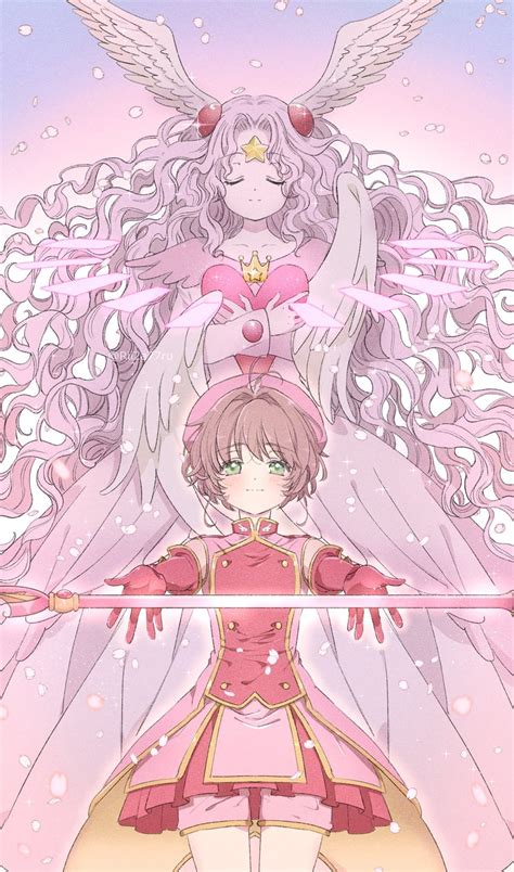 Kinomoto Sakura And Hope Cardcaptor Sakura Drawn By Rii2a77ru Danbooru