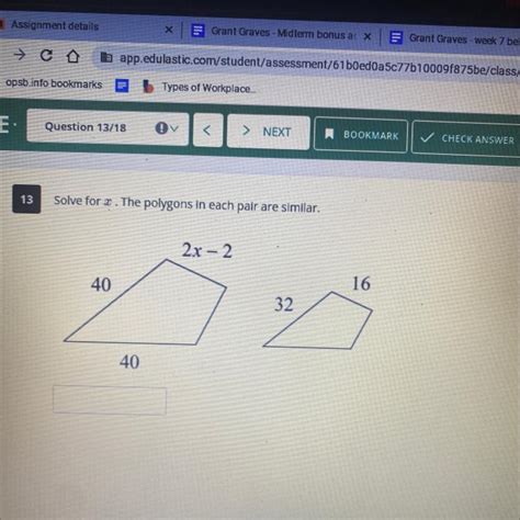 Solve For X The Polygons In Each Pair Are Similar Brainly