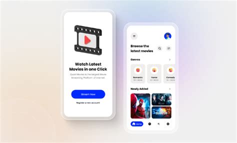 Cinema Application Design Figma Free Mobile Template UI4Free