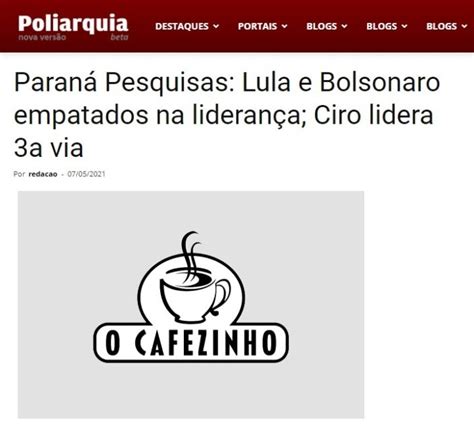Poliarquia Divulga Pesquisa Realizado Pela Paran Pesquisas Paran