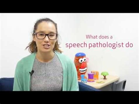 What Does A Speech Pathologist Do YouTube