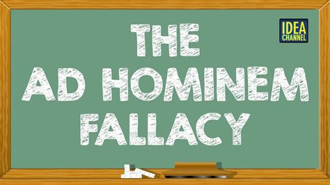 Ad Hominem Fallacy