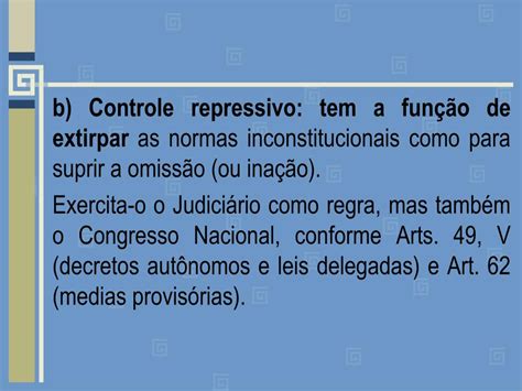 PPT CONTROLE DE CONSTITUCIONALIDADE PowerPoint Presentation Free