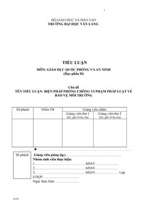 BỘ CÂU HỎI TRẮC NGHIỆM HP3 VLU K Đáp án CÂU HỎI TRẮC NGHIÊM BÀI 1