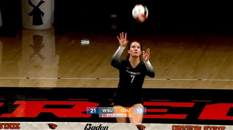 Wsu Volleyball Highlights At Oregon St Youtube