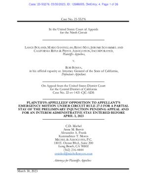 Fillable Online Lance Boland V Rob Bonta 23 55276 Fax Email Print
