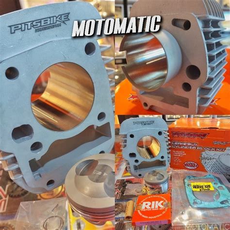 XRM RS WAVE 125 Carb 57mm Ceramic Chrome Borekit Cast Piston