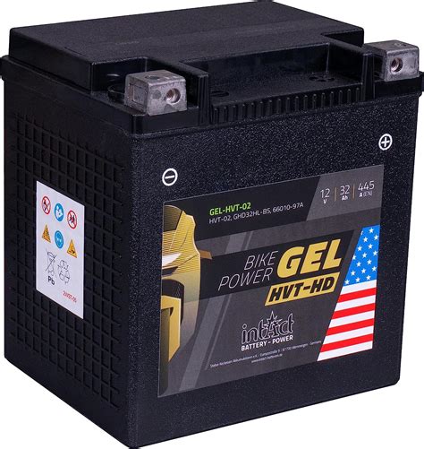 intAct Bike Power GEL HVT 02 GHD32HL Batería de Gel para Moto 12V