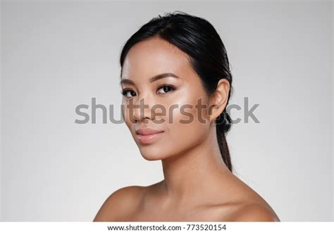 Beauty Portrait Attractive Half Naked Asian Stock Photo 773520154