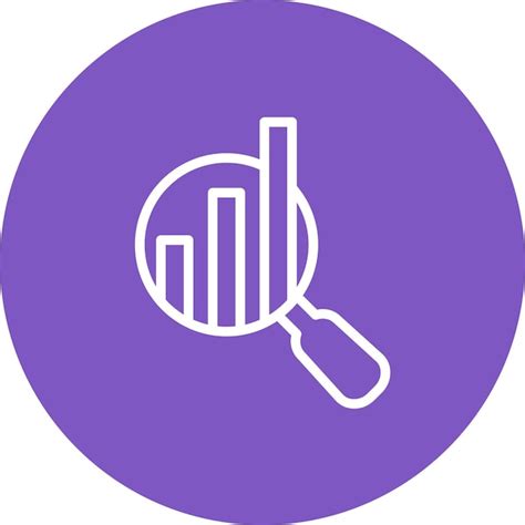 Ilustraci N Del Icono Del Vector De An Lisis Estad Stico Del Conjunto