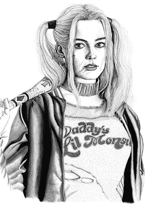 Dibujos De Harley Quinn Para Colorear Vsun