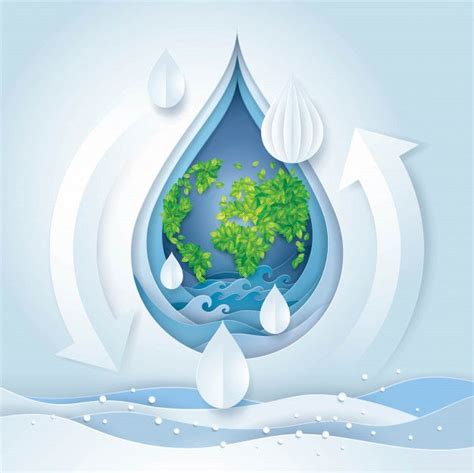 Premium Vector World Water Day Save The Water And World World
