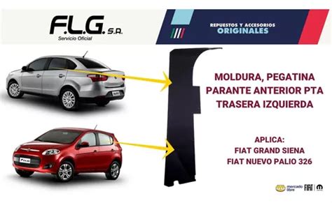 Moldura Puerta Trasera Original Fiat En Venta En C Rdoba Por