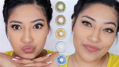 Hazel Contacts On Dark Brown Eyes Before And After