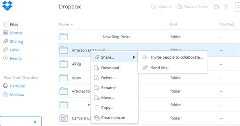 How To Share Files Folder On Dropbox With Teammates