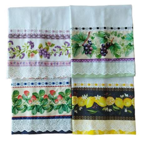 Pano de Prato Sacaria 100 Algodão Estampas Variadas 50 cm x 80 cm 4